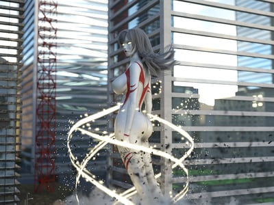 蒂娜奥特曼（UltraTina）图文剧情版｜作者: pixiv.cycy - AI風月